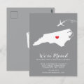Moving Announcement State NORTH Carolina Post Card | Zazzle
