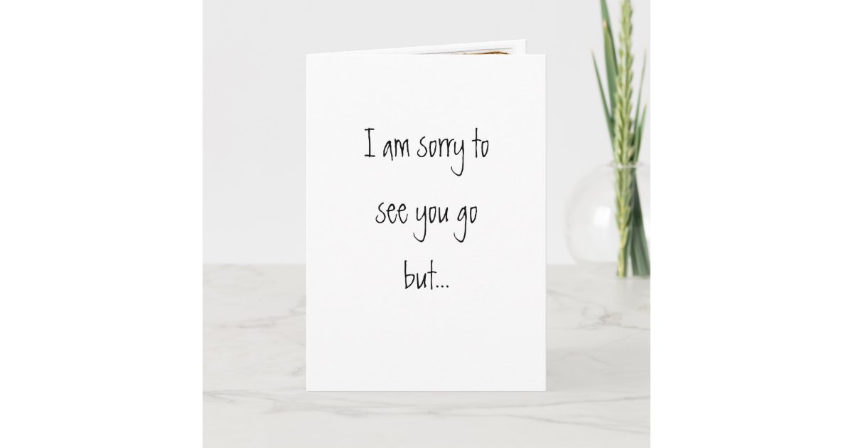 Moving Away Card | Zazzle