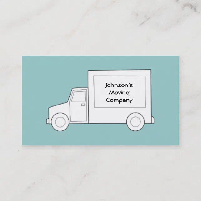 Moving Company Business Card | Zazzle