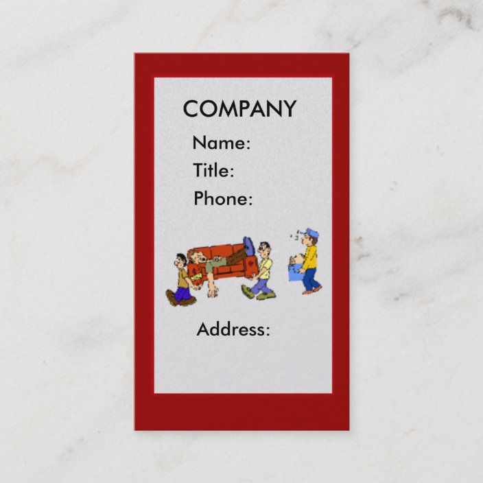 Moving Company Business Card | Zazzle.com