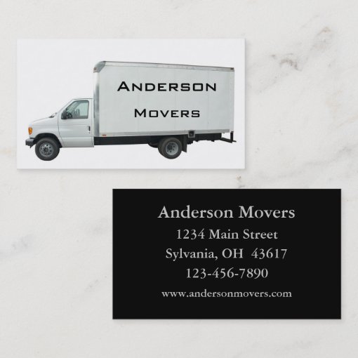 Moving Company, Business Card | Zazzle
