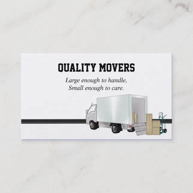 Moving Company, Business Card | Zazzle