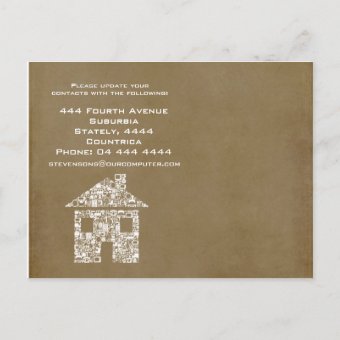 Moving House New Address Notification Note Card | Zazzle