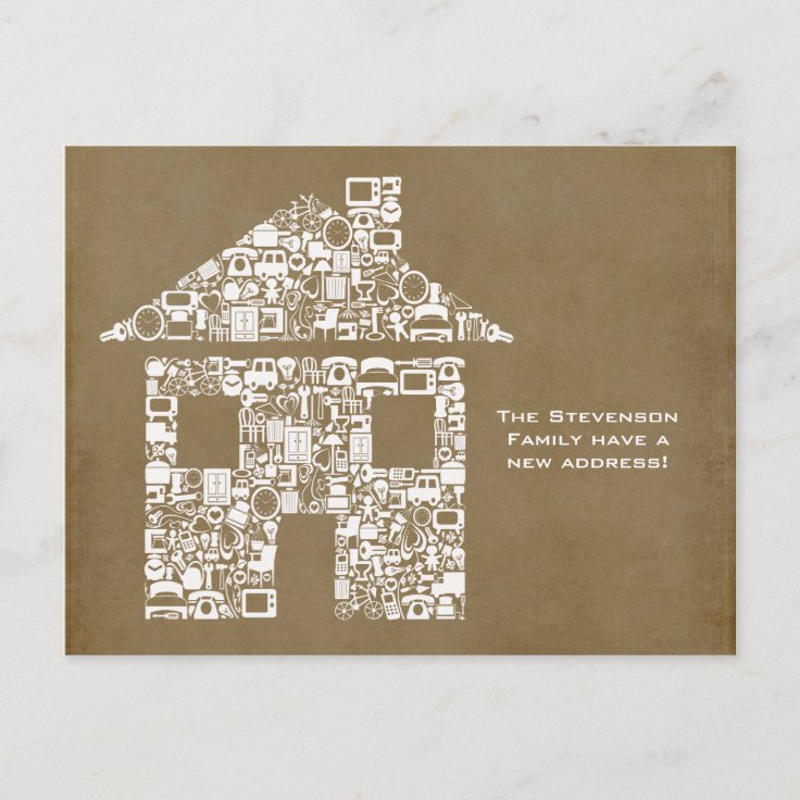 Moving House New Address Notification Note Card | Zazzle