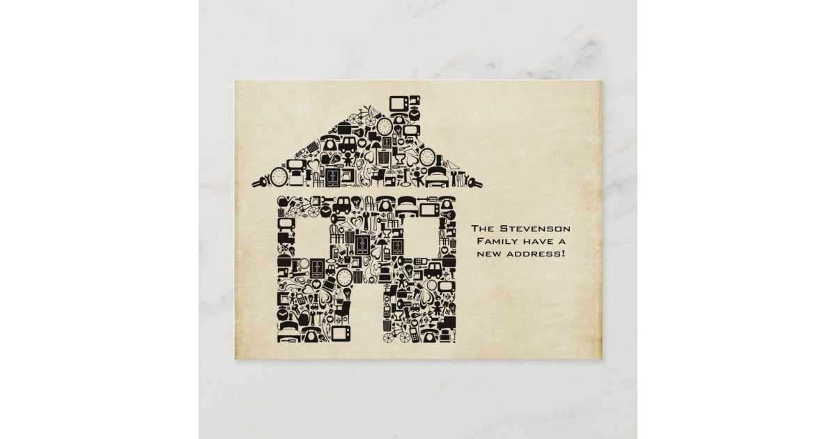 Moving House New Address Notification Note Card | Zazzle