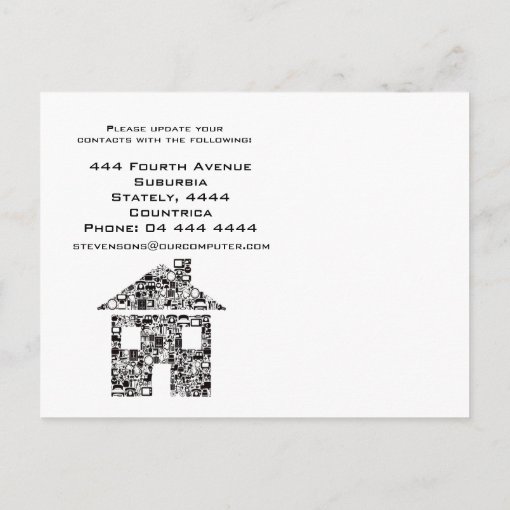 Moving House New Address Notification Note Card | Zazzle