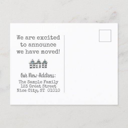 Moving New Address Postcard, Home Buyer Seller Postcard | Zazzle