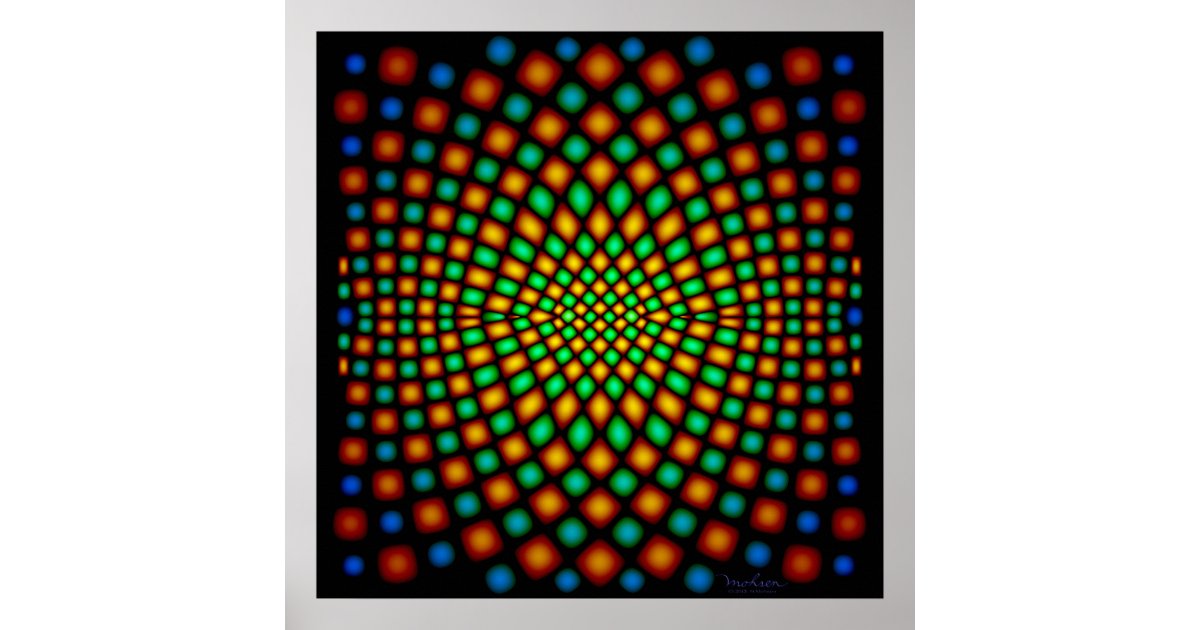 Moving Snake Skin Optical Illusion Poster | Zazzle