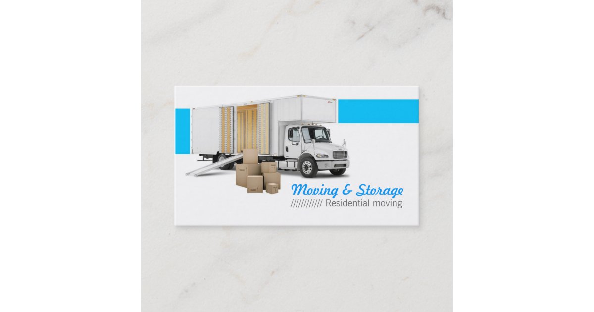 Moving & Storage Business Card | Zazzle