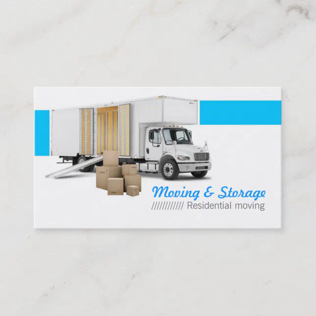 Moving & Storage Business Card | Zazzle