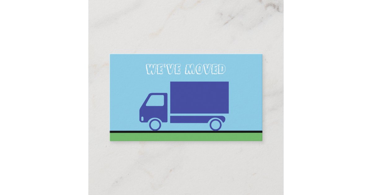 Moving Truck Moving Announcement Address Insert | Zazzle