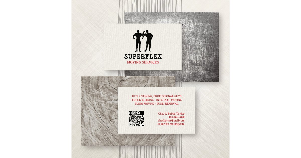 Moving Two Guys Odd Jobs Business Card | Zazzle
