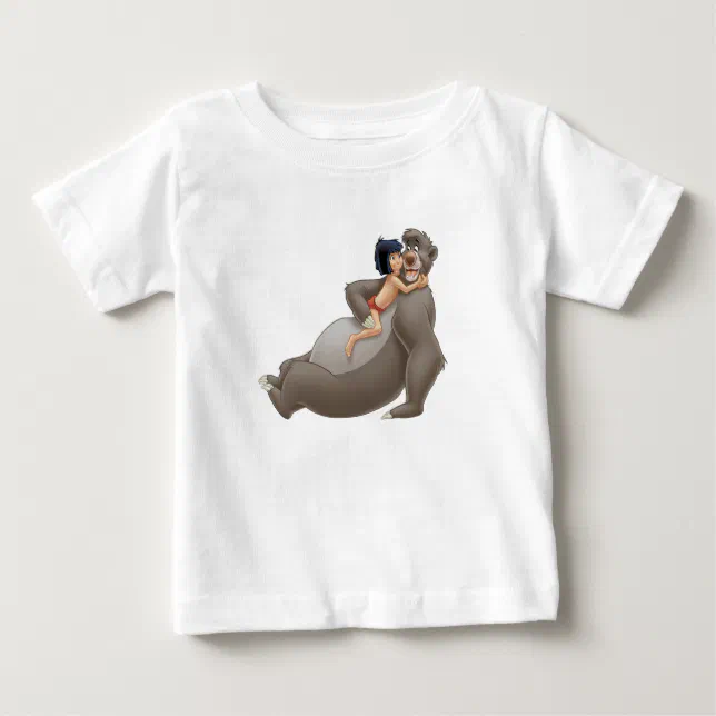 Mowgli Hugs Baloo Disney Baby T-Shirt | Zazzle
