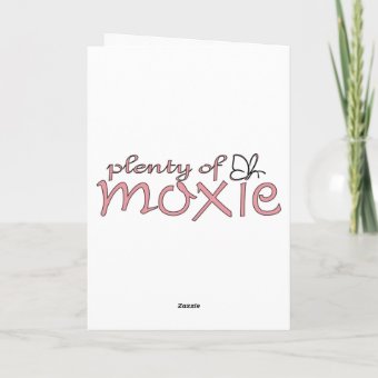 Moxie Definition card | Zazzle