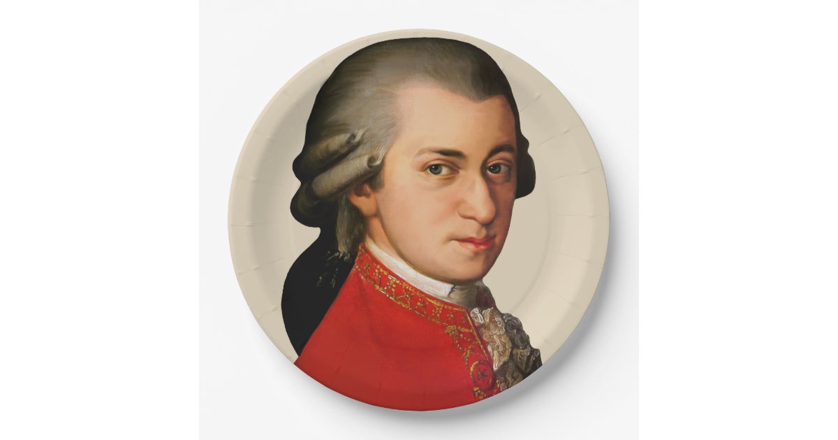 Mozart Paper Plates | Zazzle