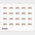 MPH Master of Public Health Graduation Classic Round Sticker | Zazzle