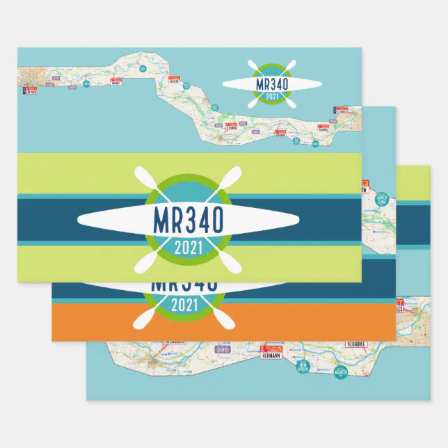 mr340 map with checkpoints 2021 paddlestops 3 wrapping paper sheets ...