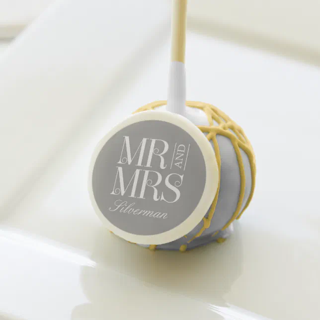 Mr and Mrs Custom Wedding Cake Pops | Zazzle