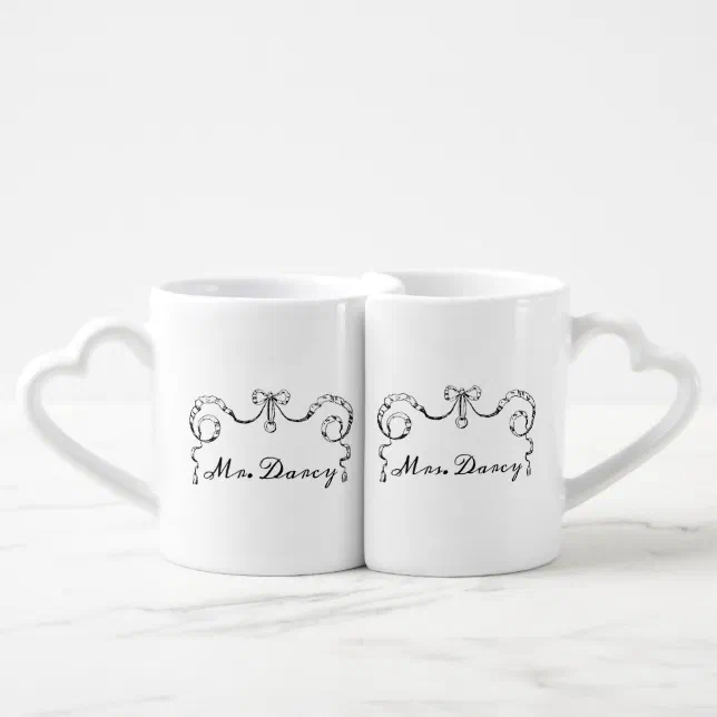 Mr. and Mrs. Darcy Coffee Mug Set | Zazzle