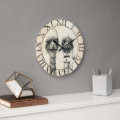 Mr. and Mrs. Ostrich Large Clock | Zazzle