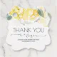 Mr and Mrs Yellow Floral Thank You Favor Tags | Zazzle