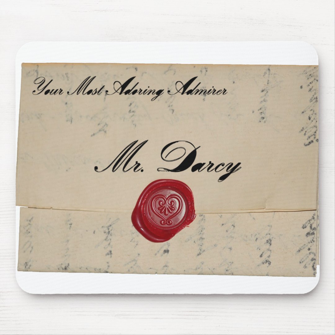 Mr Darcy Regency Love Letter Mousepad | Zazzle