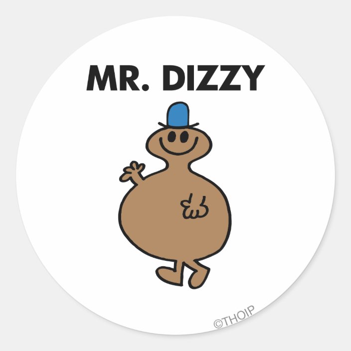 Mr. Dizzy | Classic Pose Classic Round Sticker | Zazzle.com