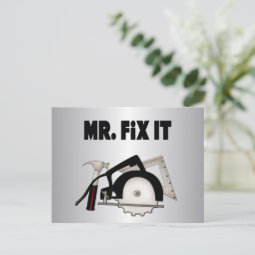Mr Fix It Postcard | Zazzle