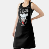 Mr good lookin is cookin funny cartoon chef BBQ Apron | Zazzle