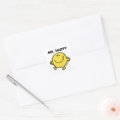Mr. Happy | Dancing & Smiling Square Sticker | Zazzle