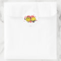 Mr. Happy & Little Miss Sunshine Wedding Classic Round Sticker | Zazzle
