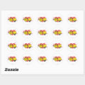 Mr. Happy & Little Miss Sunshine Wedding Classic Round Sticker | Zazzle