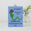 Mr. Hissy Fit Snake Birthday Invitation | Zazzle