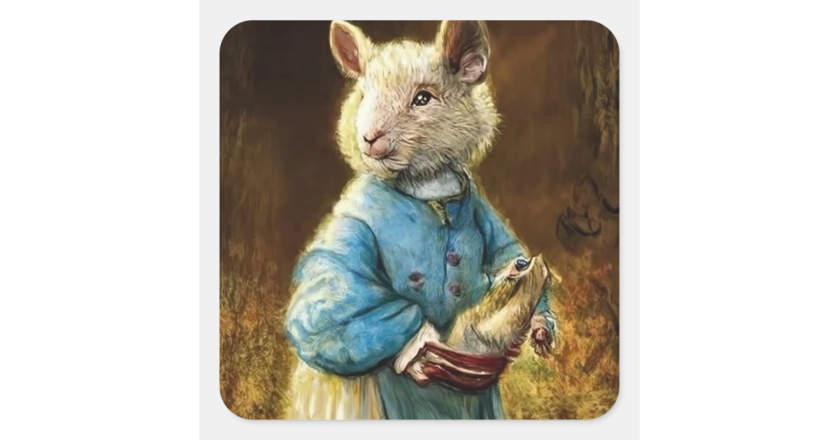 Mr. Mefford, the Mystical Mamby Lamby Square Sticker | Zazzle