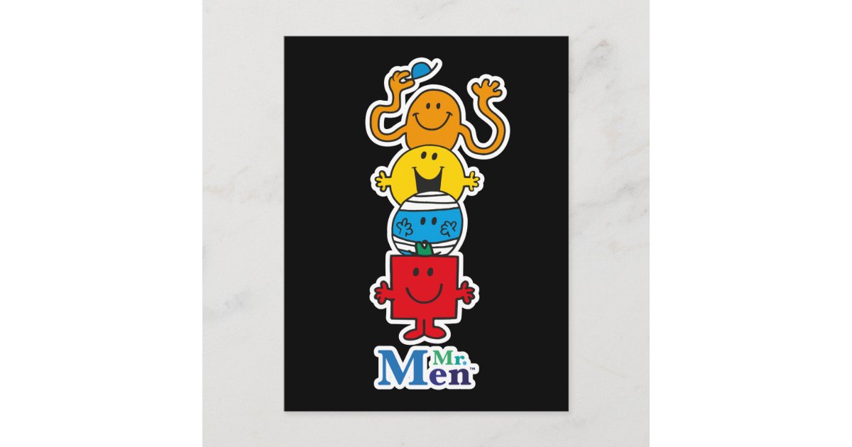 Mr. Men | Mr. Men Standing Tall Postcard | Zazzle