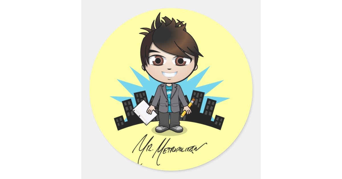 "Mr. Metropolitan" Stickers | Zazzle
