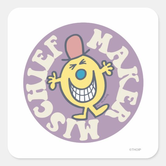 Mr. Mischief | Mischief Maker Square Sticker | Zazzle.com