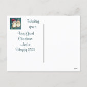 Mr. & Mrs. Christmas Owl Holiday Post Card | Zazzle