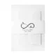Mr & Mrs Infinity Symbol Wedding Invitation Belly Band | Zazzle