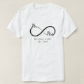 Mr & Mrs Infinity Symbol Wedding T-Shirt | Zazzle