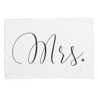 Mr & Mrs Lock & Key Pillow Case | Zazzle