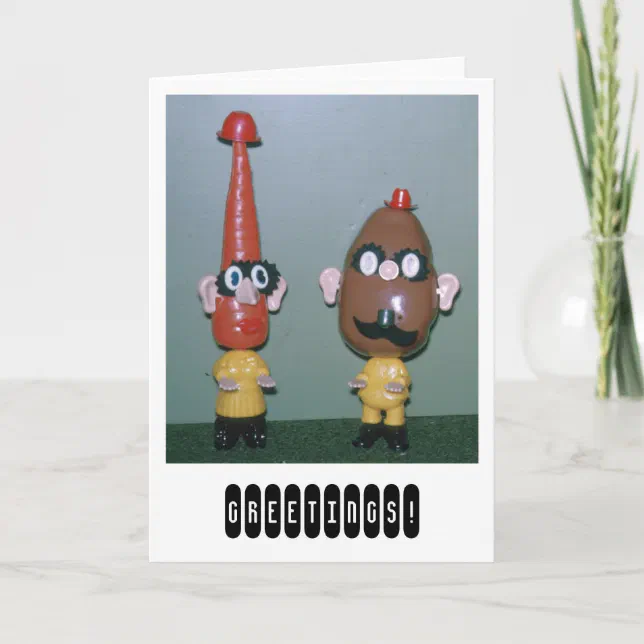 Mr. Potato Head Card | Zazzle