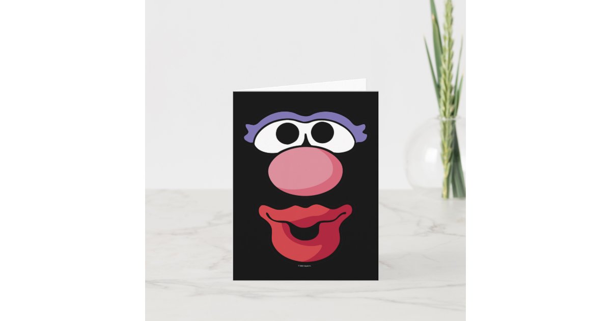 Mr. Potato Head Halloween Mrs. Potato Head Big Fac Card | Zazzle