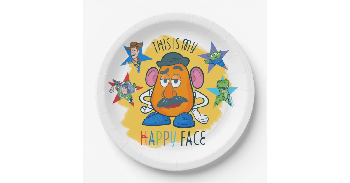 Mr. Potato Head | This is my Happy Face Paper Plates | Zazzle