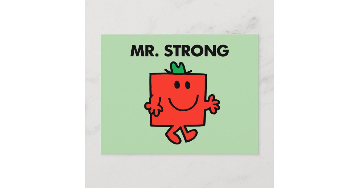 Mr. Strong Waving Hello Postcard | Zazzle
