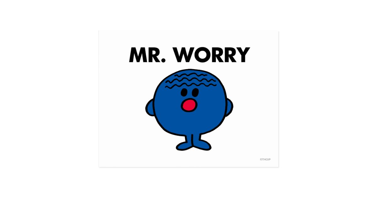 Mr Worry Classic Postcard | Zazzle.com