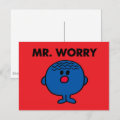 Mr Worry Classic Postcard | Zazzle
