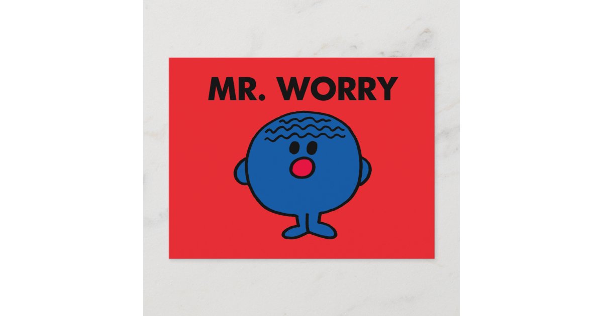 Mr Worry Classic Postcard | Zazzle