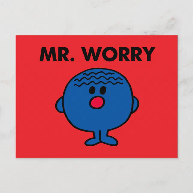 Mr Worry Classic Postcard | Zazzle
