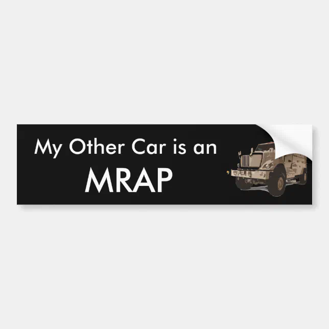 MRAP bumper sticker | Zazzle